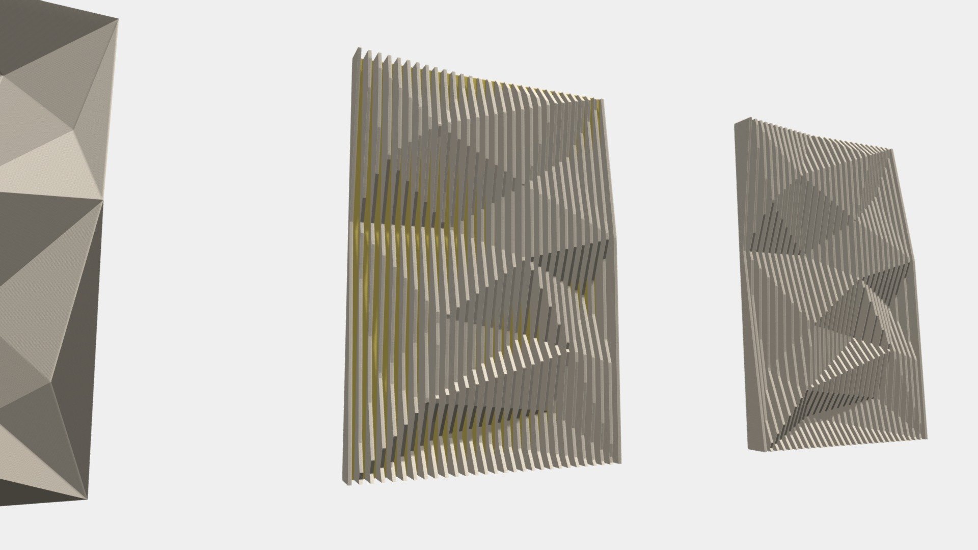 FACETED SLICE SCULPTURE - 3D model by PatternShape [1ca87b2] - Sketchfab