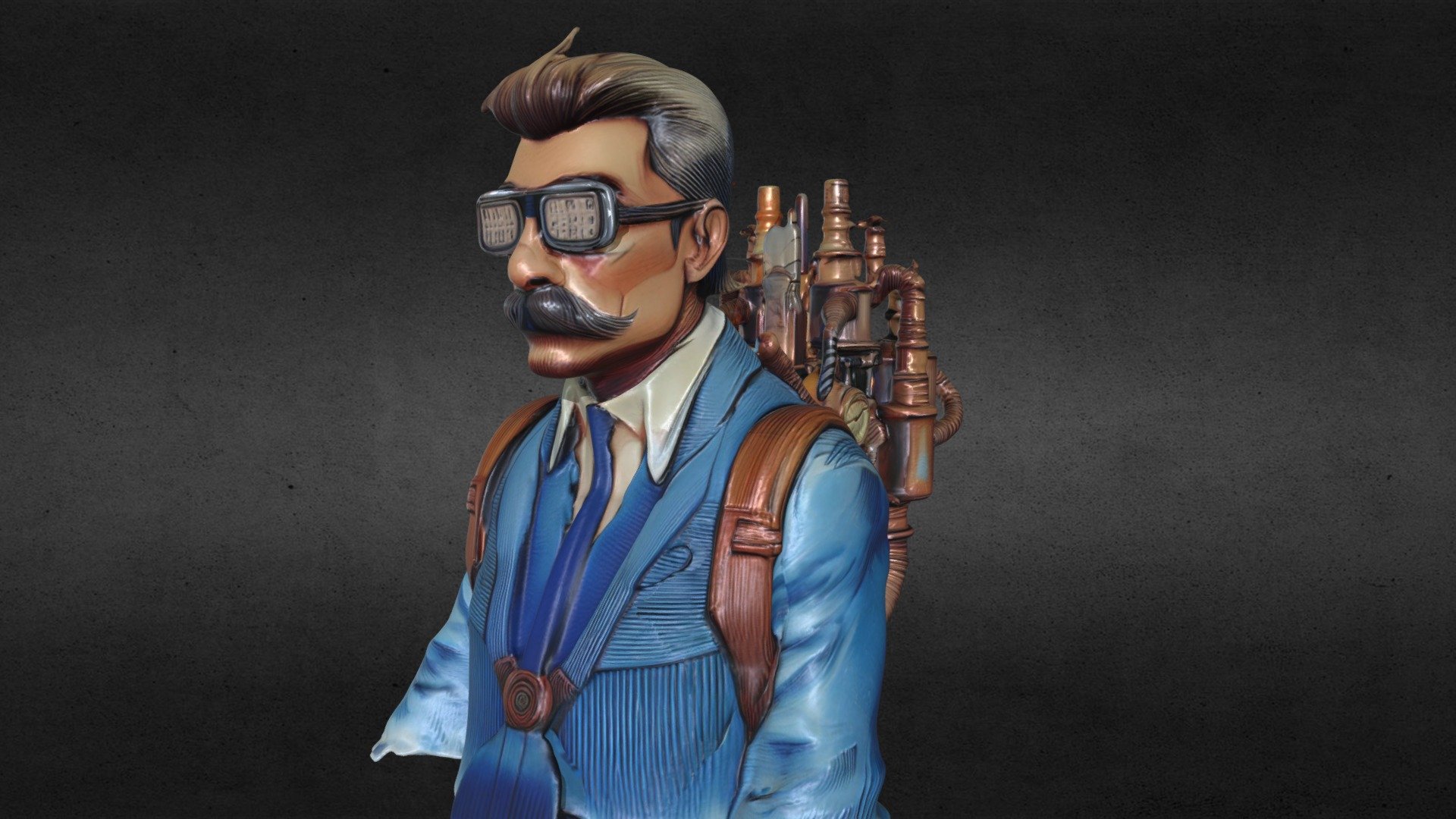 Inktober 2024 Backpack Vizcom to 3d - 3D model by Matt Connors ...