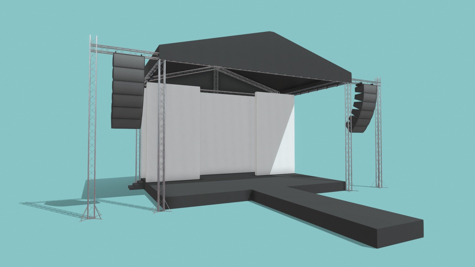 Concert Stage 10 - Buy Royalty Free 3D model by CGBee (@cg.bee ...