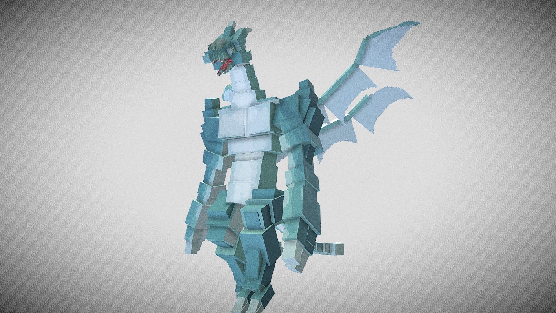 Bahamut - Blockbench - 3D model by FennicVox [1caca15] - Sketchfab