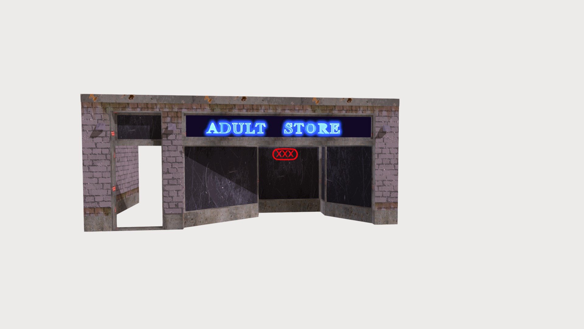 Storefront2adultstore - 3D model by blasko88 [1cafe45] - Sketchfab