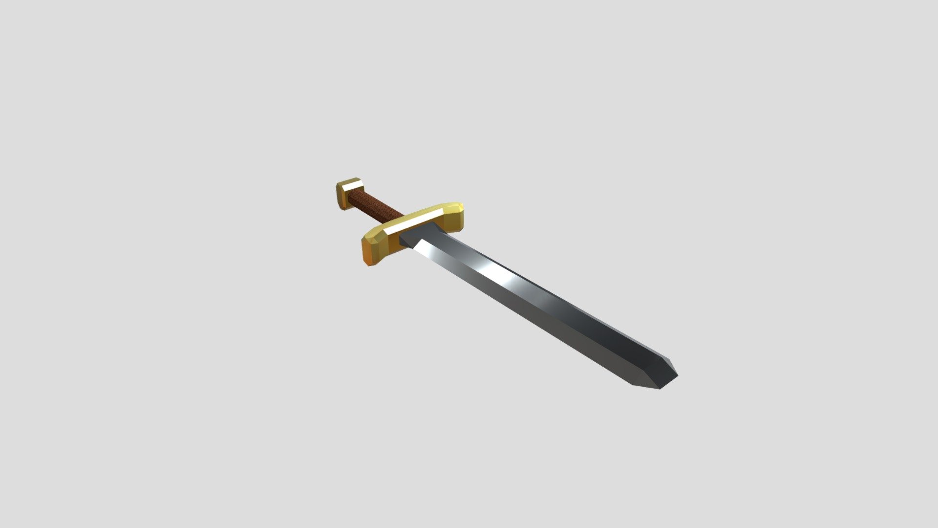 Low Poly Sword - 3D model by Hawk (@TheRecRemapper) [1cb111e] - Sketchfab
