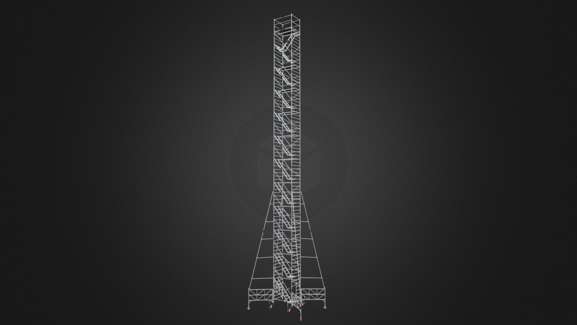 24.2 7R STAIRWAY BASE FRAME TOWER - Download Free 3D model by Abhishek ...