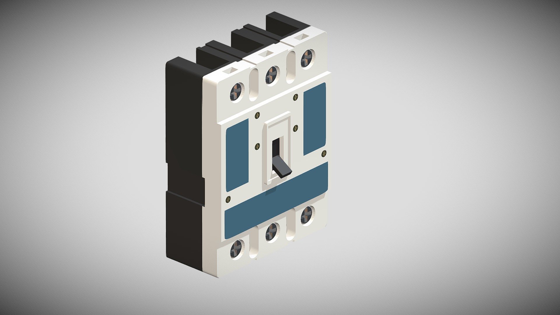 3 Phase Circuit Breaker Download Free 3D Model By Bentalebahmed98