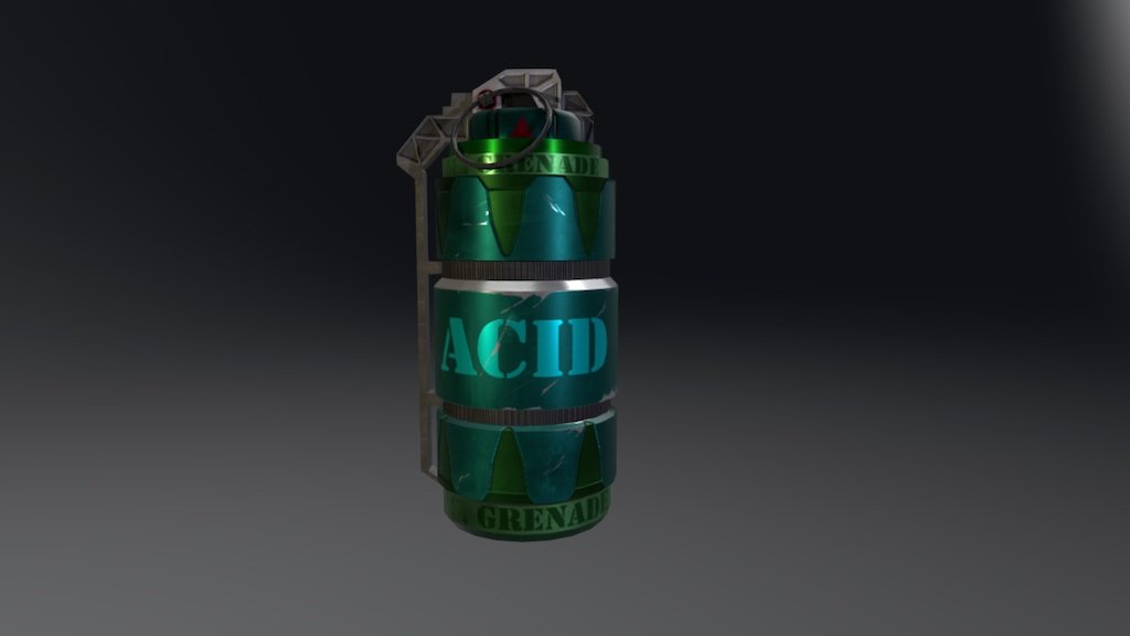 Acid Grenade - 3D model by Margot Casiro (@Margot) [1cb5a7c] - Sketchfab