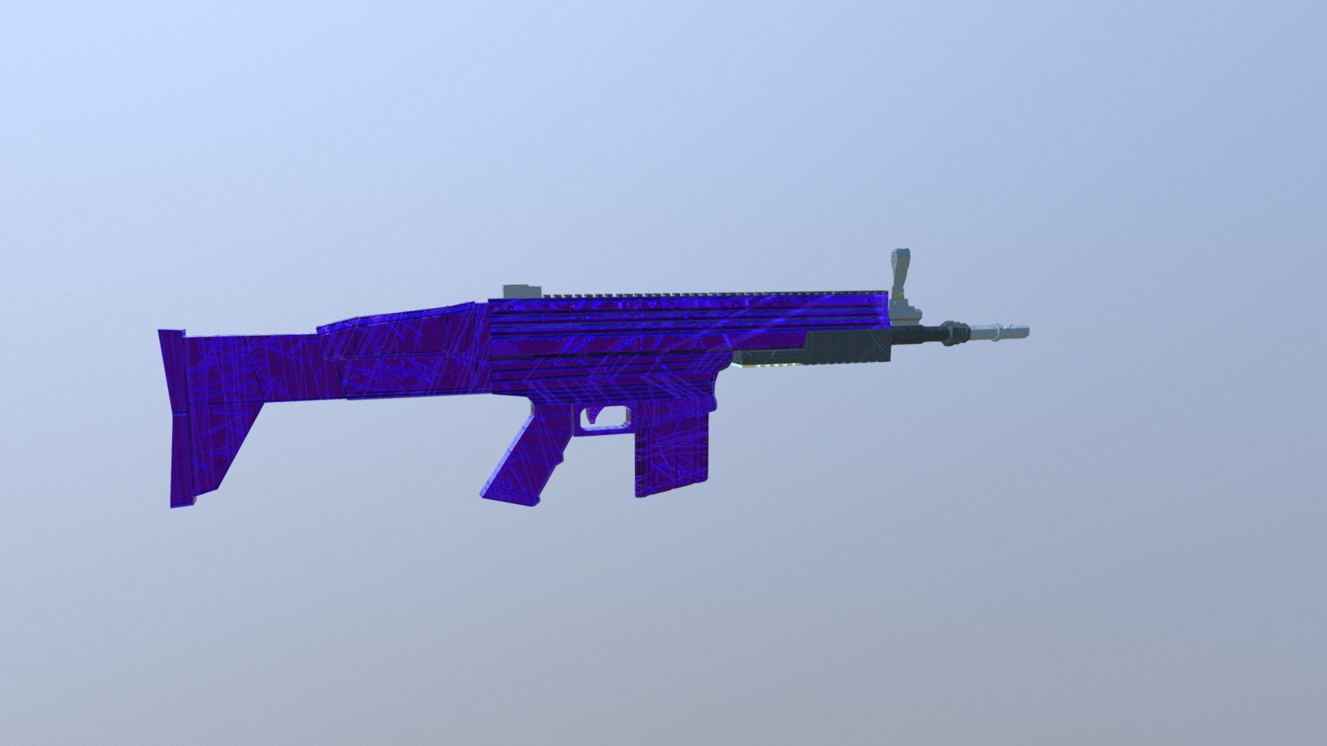 Assault Rifle SCAR - 3D model by CocoArteVideojuegos17 [1cb6368 ...