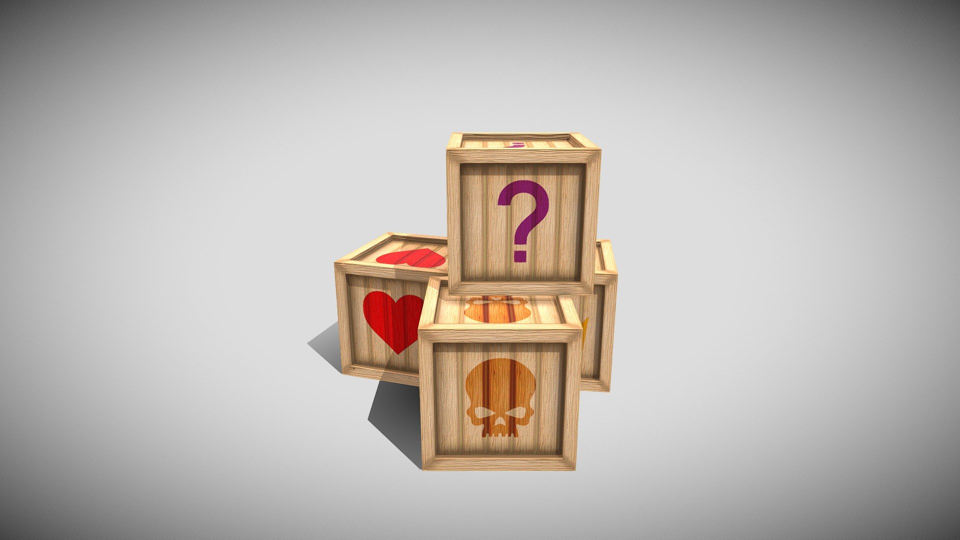 crate stack - 3D model by Summer.A [1cb716c] - Sketchfab