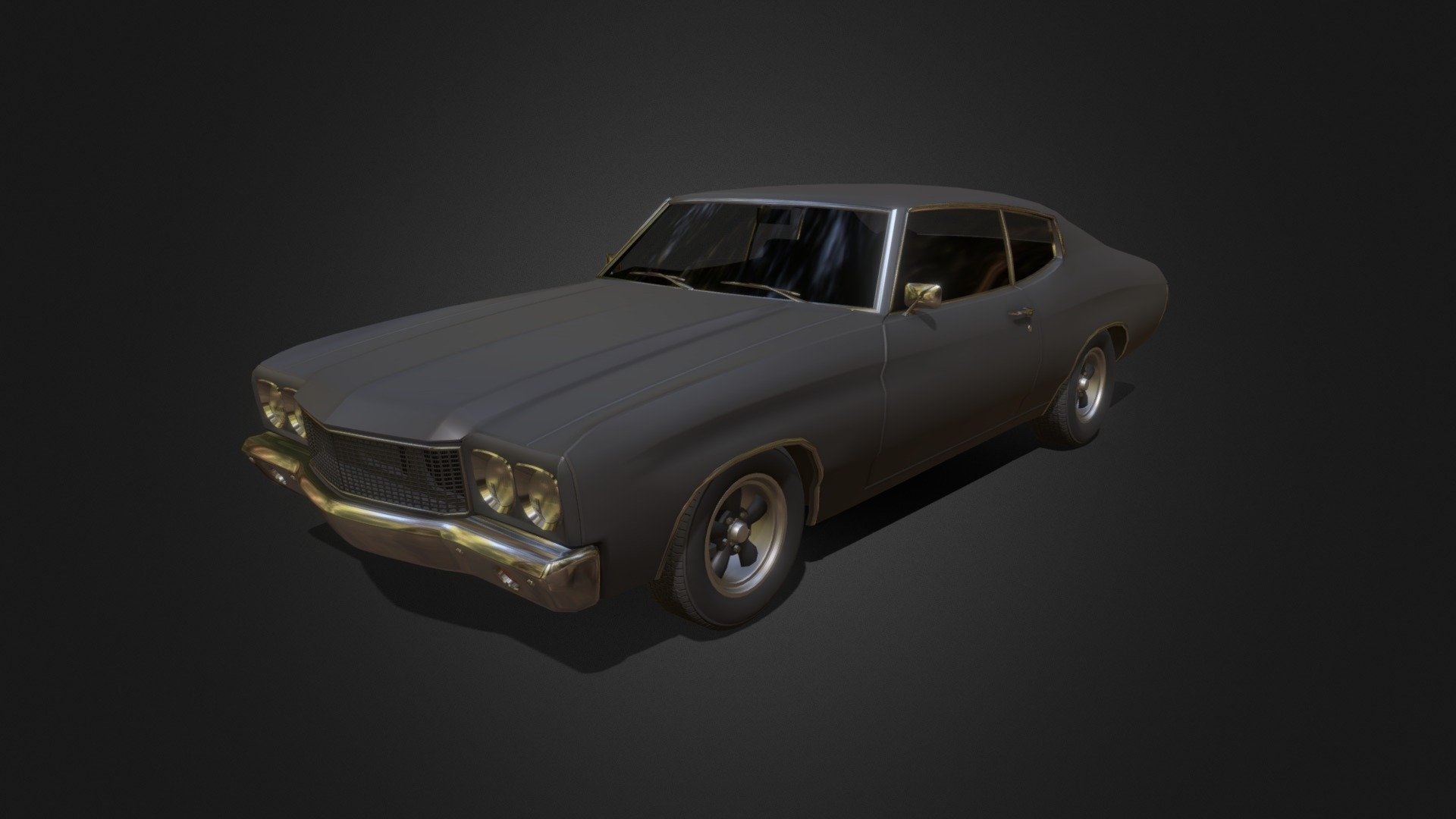 1970s Muscle Car #3 - Buy Royalty Free 3D model by TheKnightsKingG ...