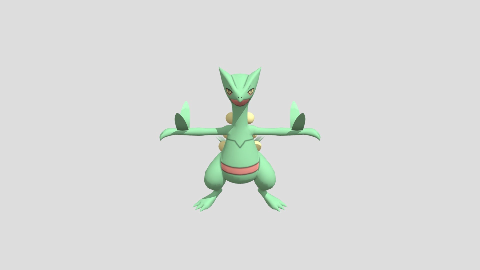 Sceptile - Download Free 3D model by nguyenlouis32 [1cb923d] - Sketchfab