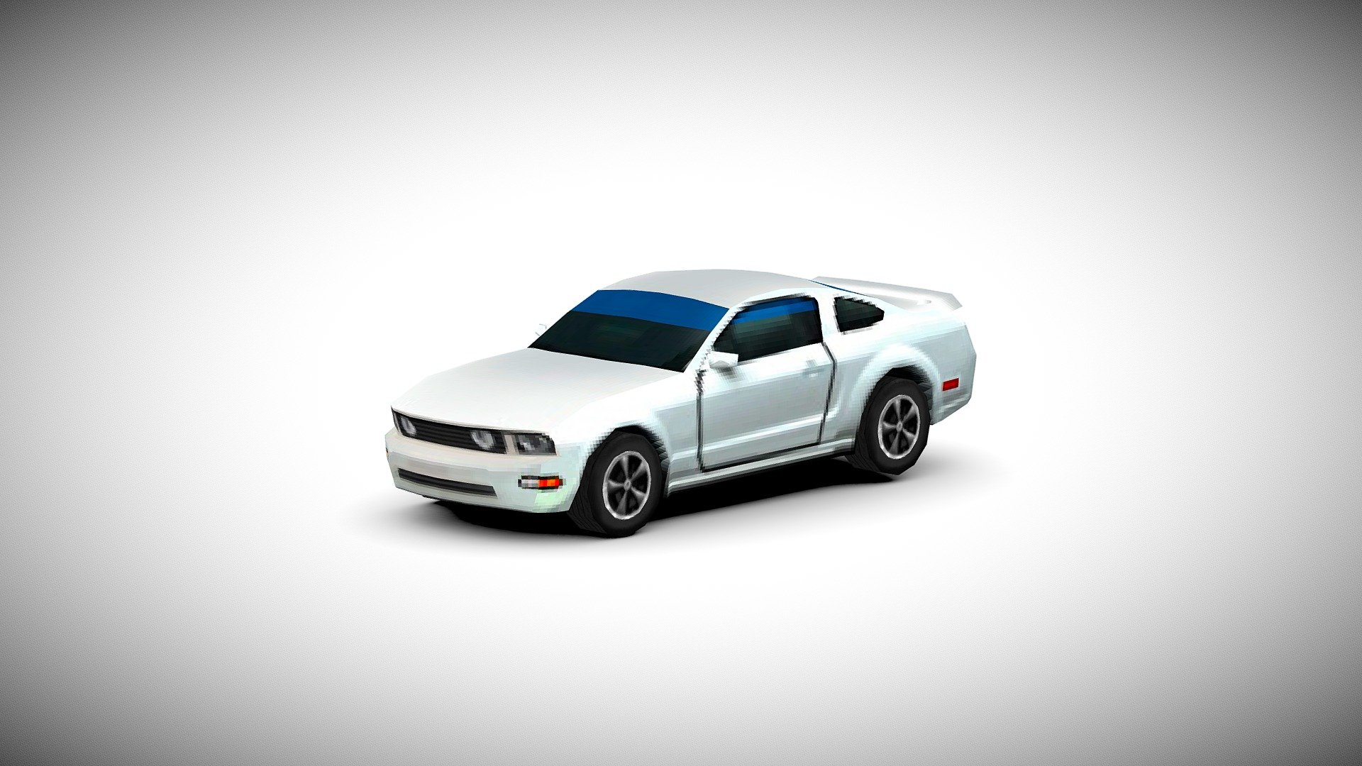 Ford Mustang 5gen (ps1 graphics) - 3D model by CyberGruzin [1cb94f0 ...