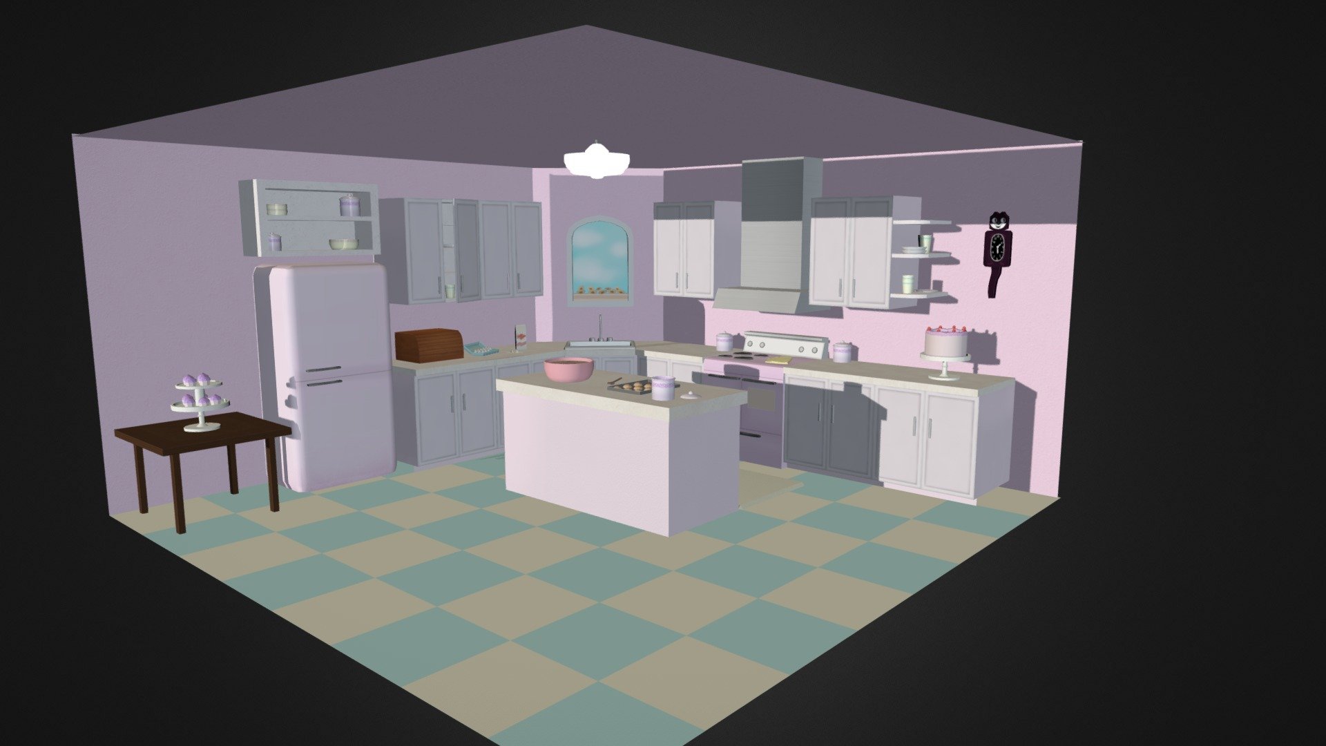 Kitchen Scene - 3D model by Eboyles [1cba284] - Sketchfab