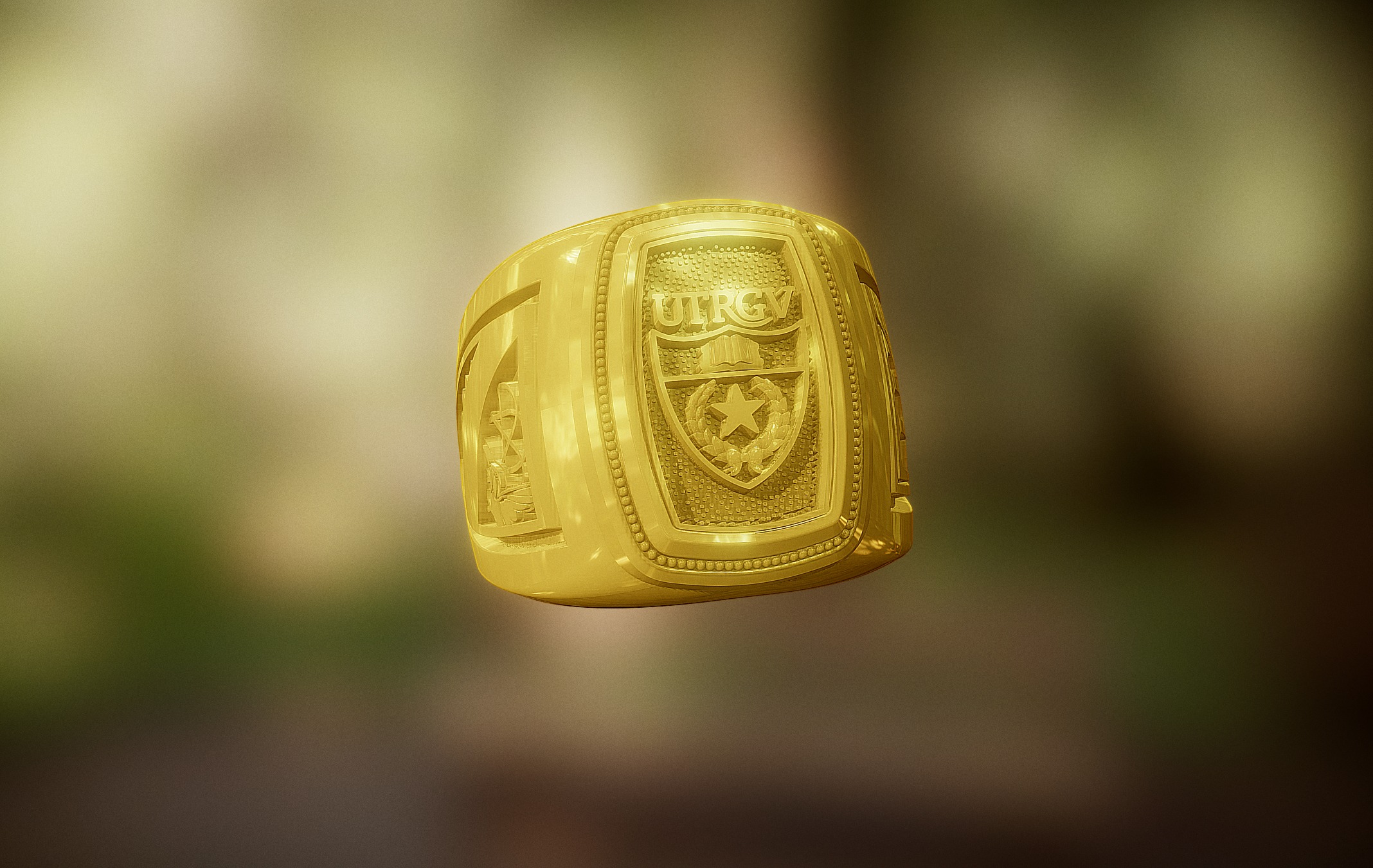 UTRGV Fine Arts Class Ring - 3D model by utrgv [1cbbe39] - Sketchfab