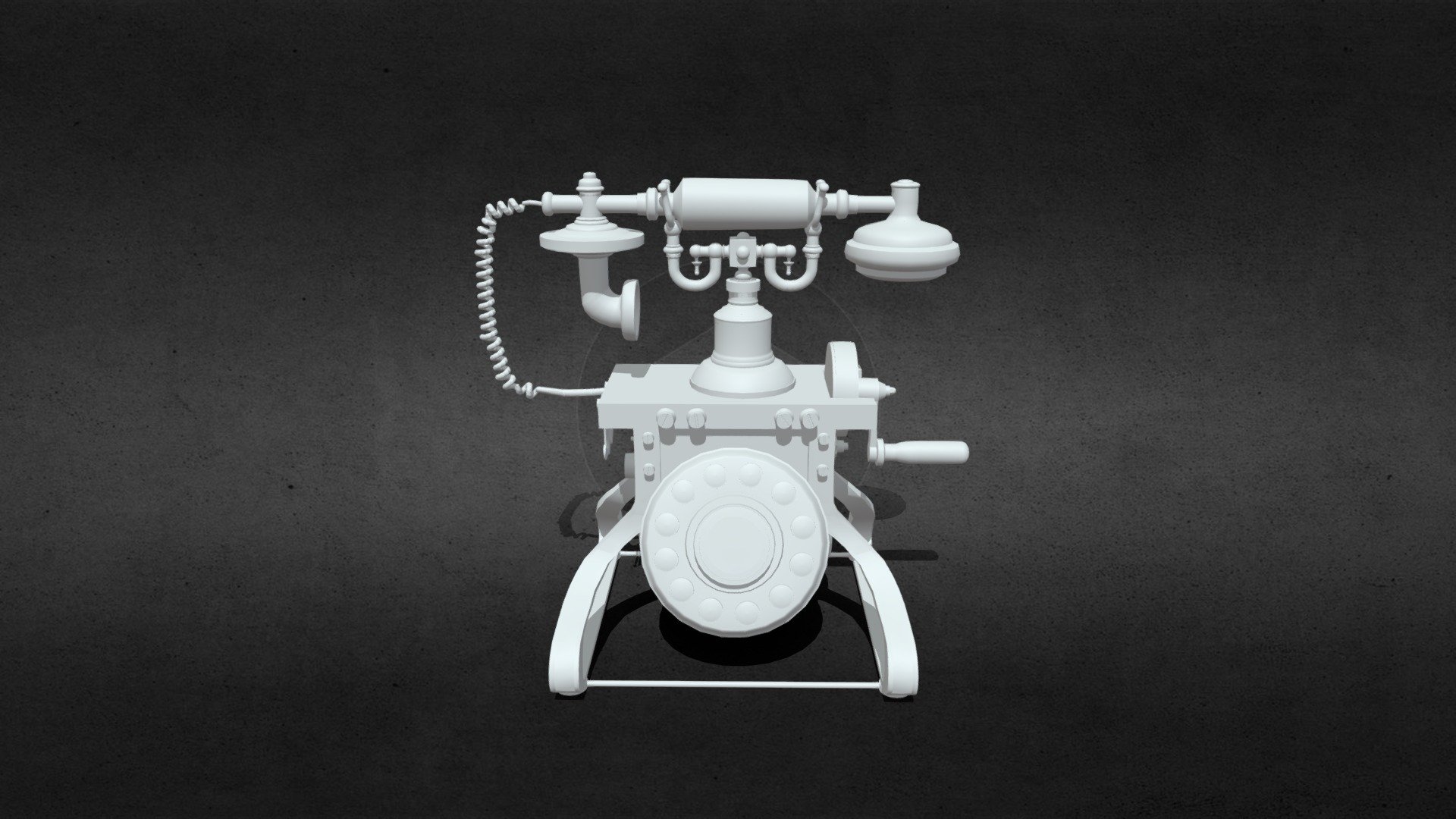 Antique Telephone - 3D model by pujaamanjarekar [1cbf2a1] - Sketchfab