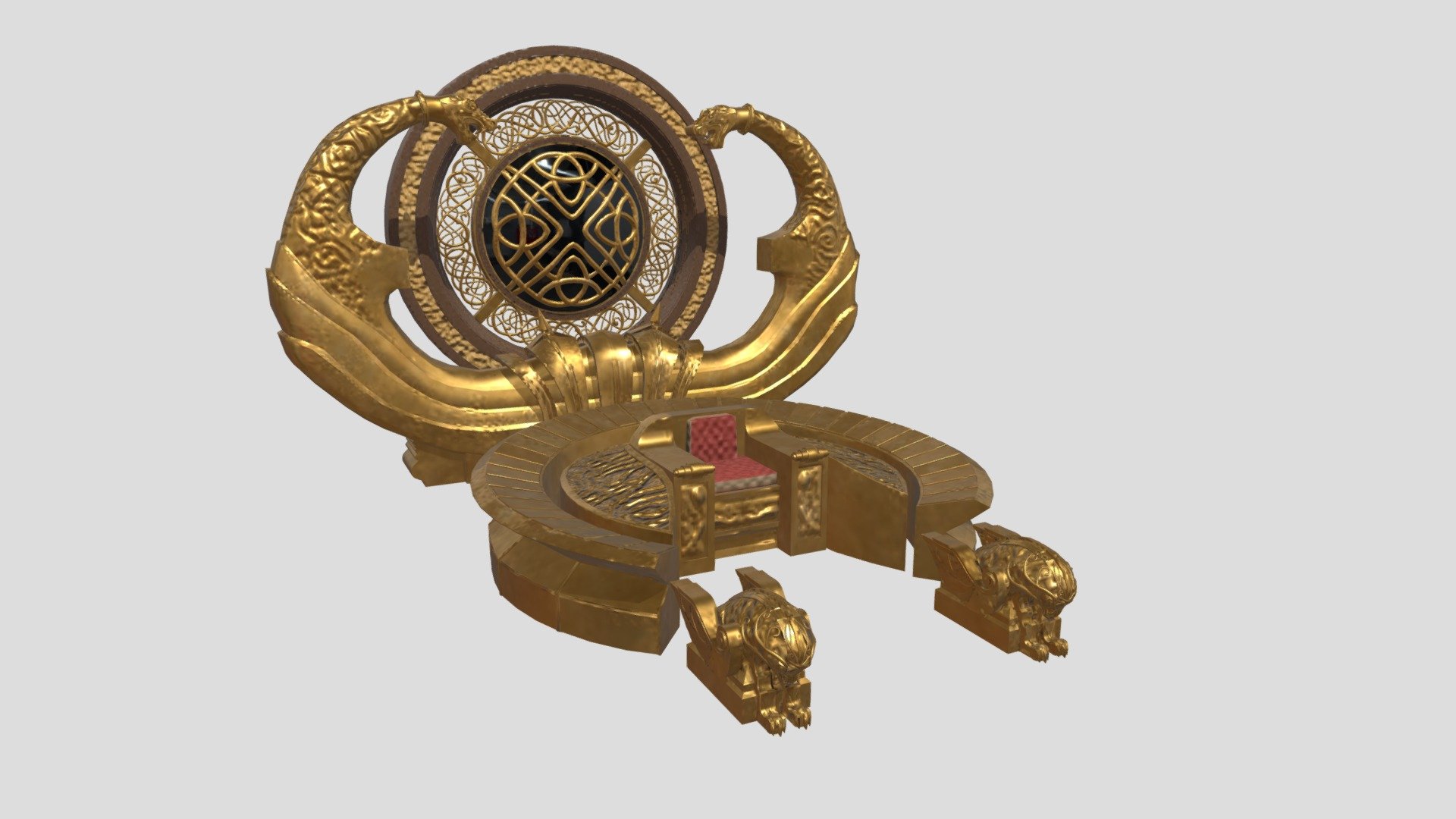 Thor: Ragnarok Asgard Palace Throne - 3D model by Louise Griffiths ...