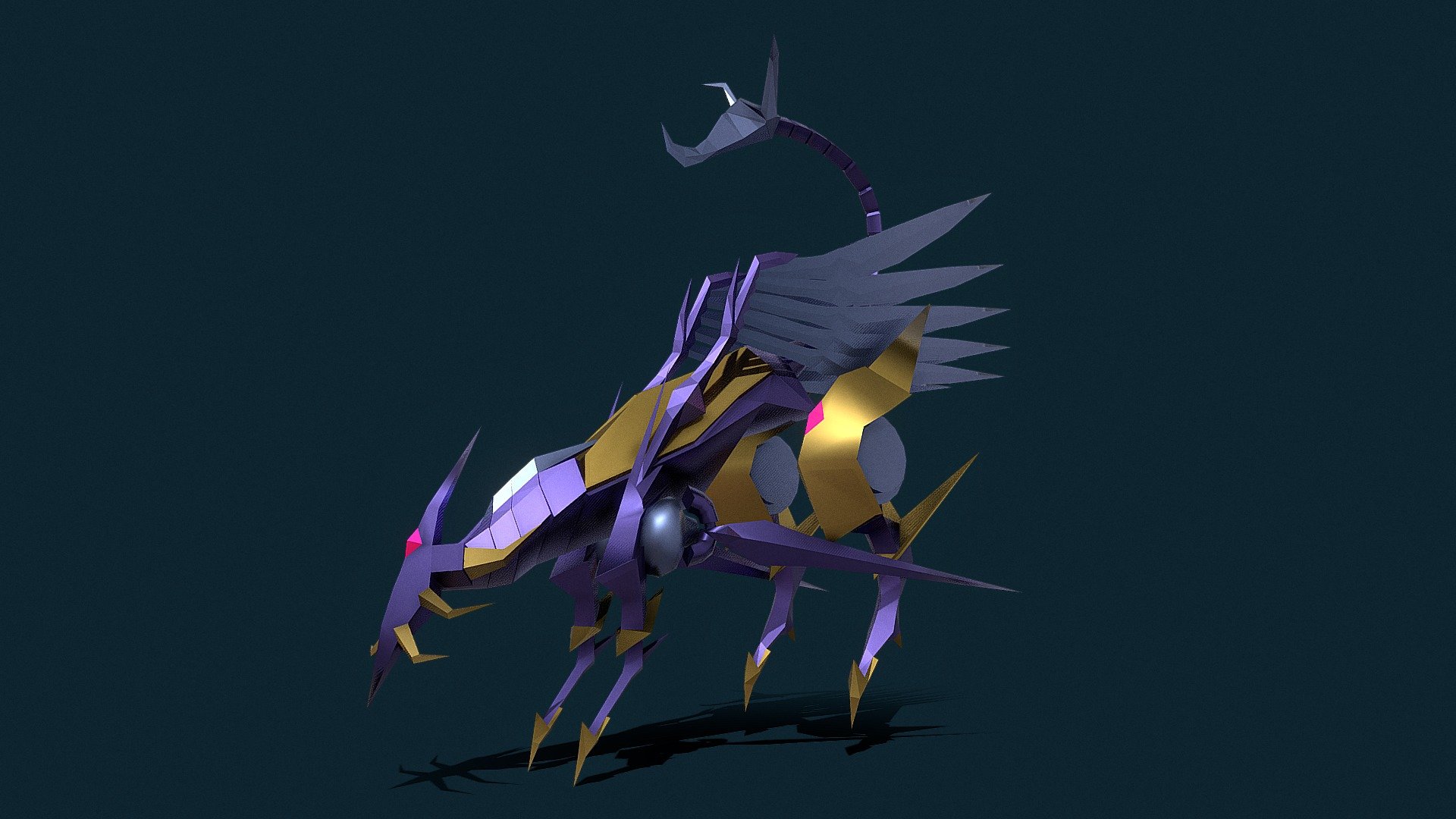 Dzw-chimera Clad (Yugioh) - Buy Royalty Free 3D model by Yanez Designs ...