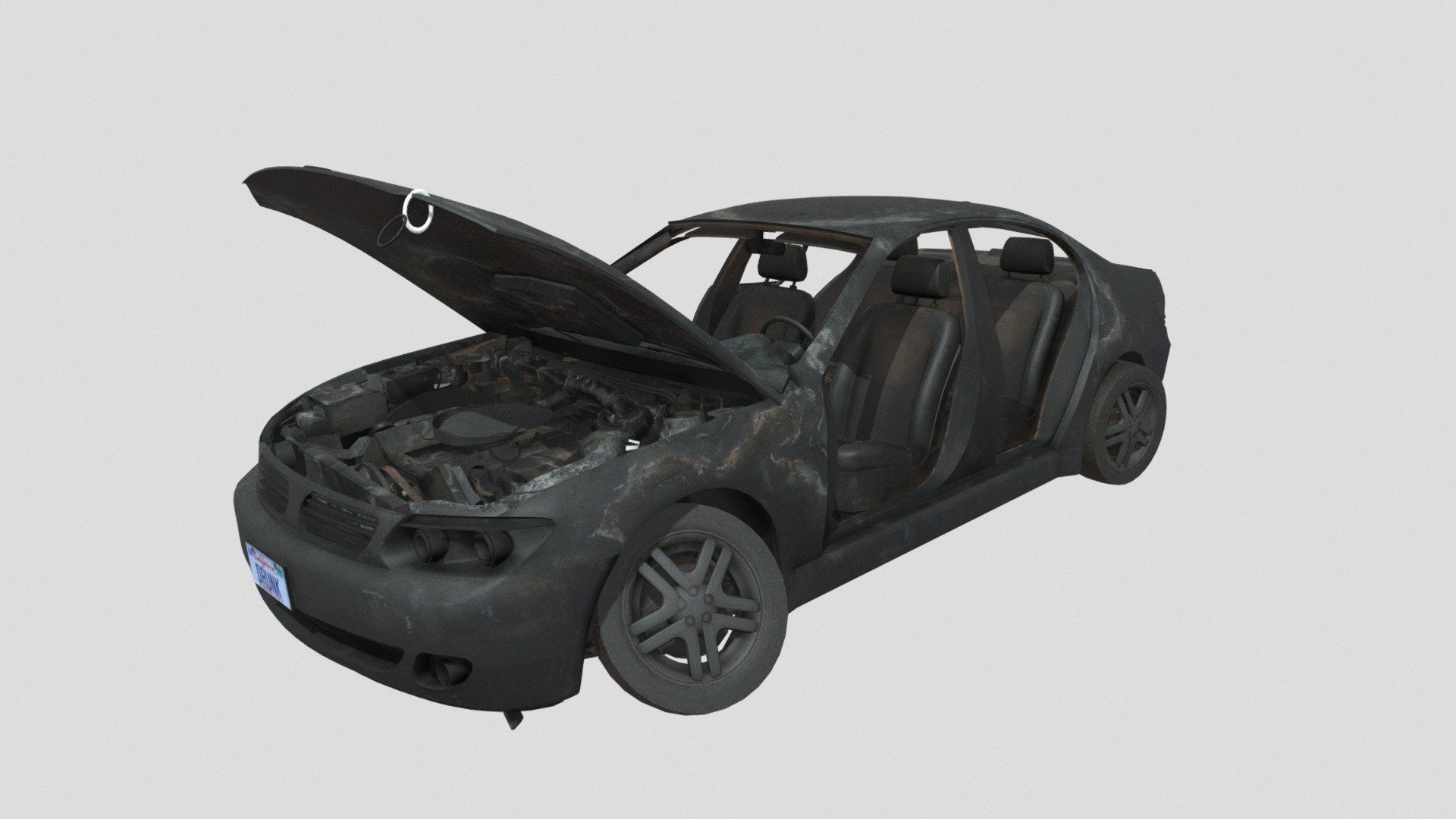 Destroyed Car - Buy Royalty Free 3D model by COELHO (@JCOELHO1 ...