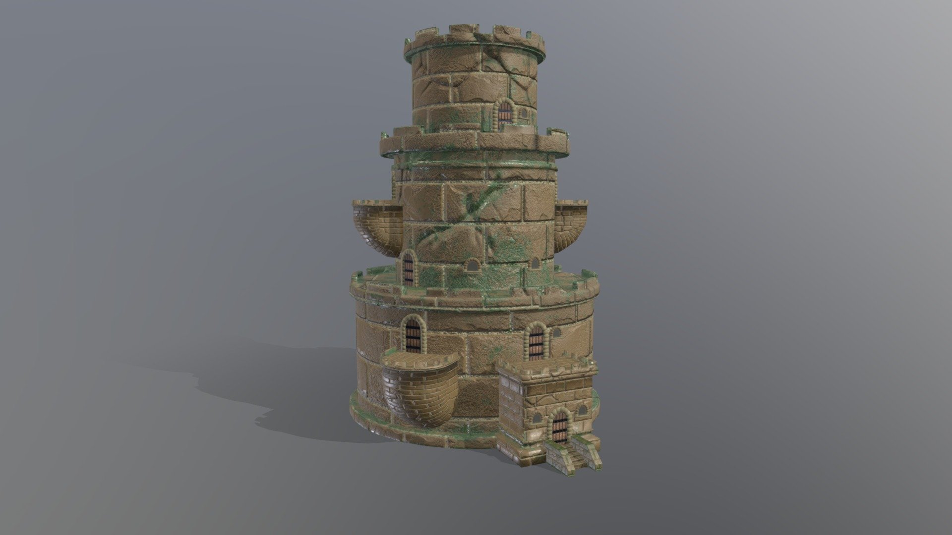 Ancient Temple Tower - 3D model by LBSnhuPortfolio [1ccac09] - Sketchfab