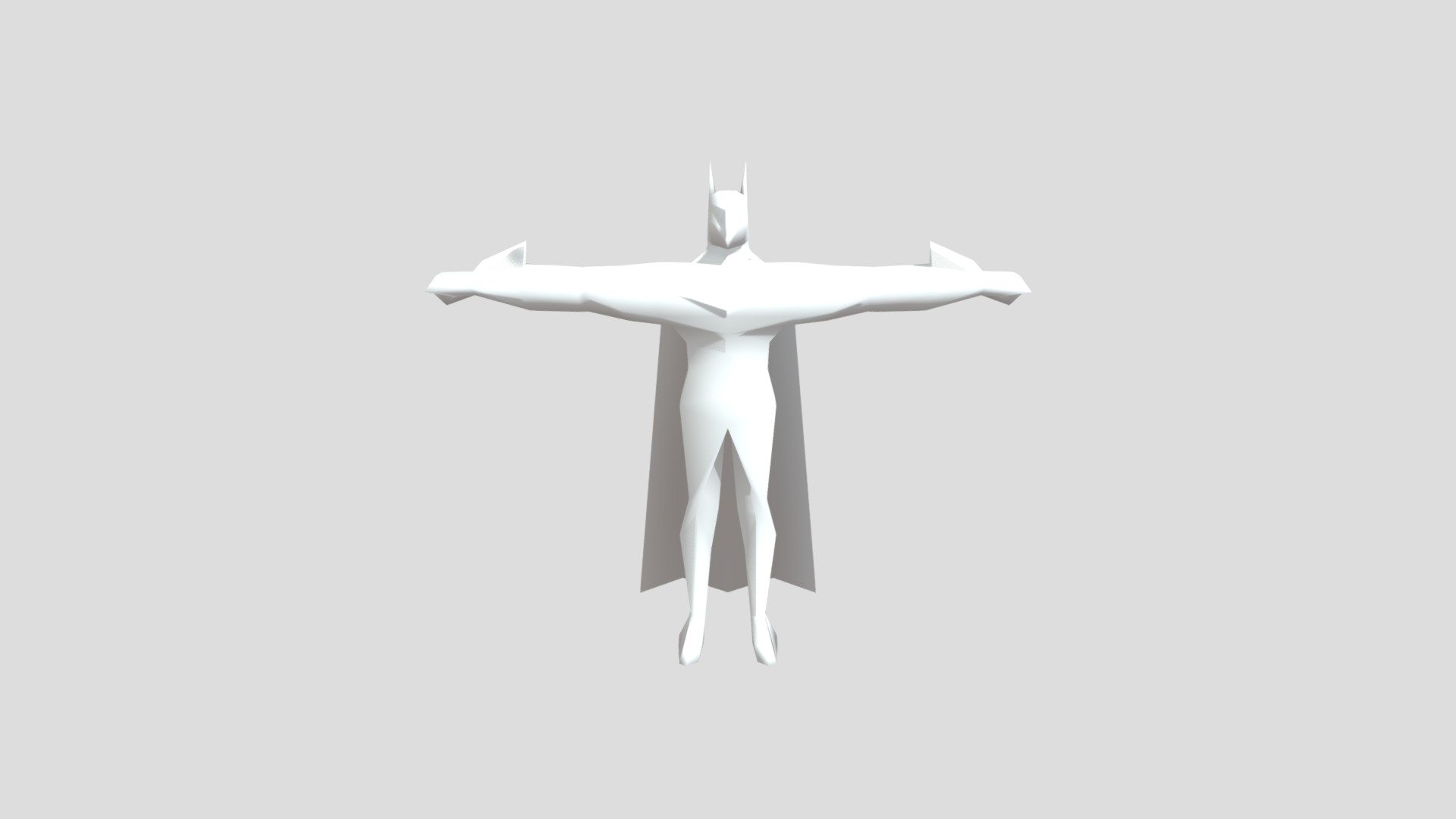 Batman Low Poly - 3D model by LvsrsRedDragon [1ccc4f7] - Sketchfab