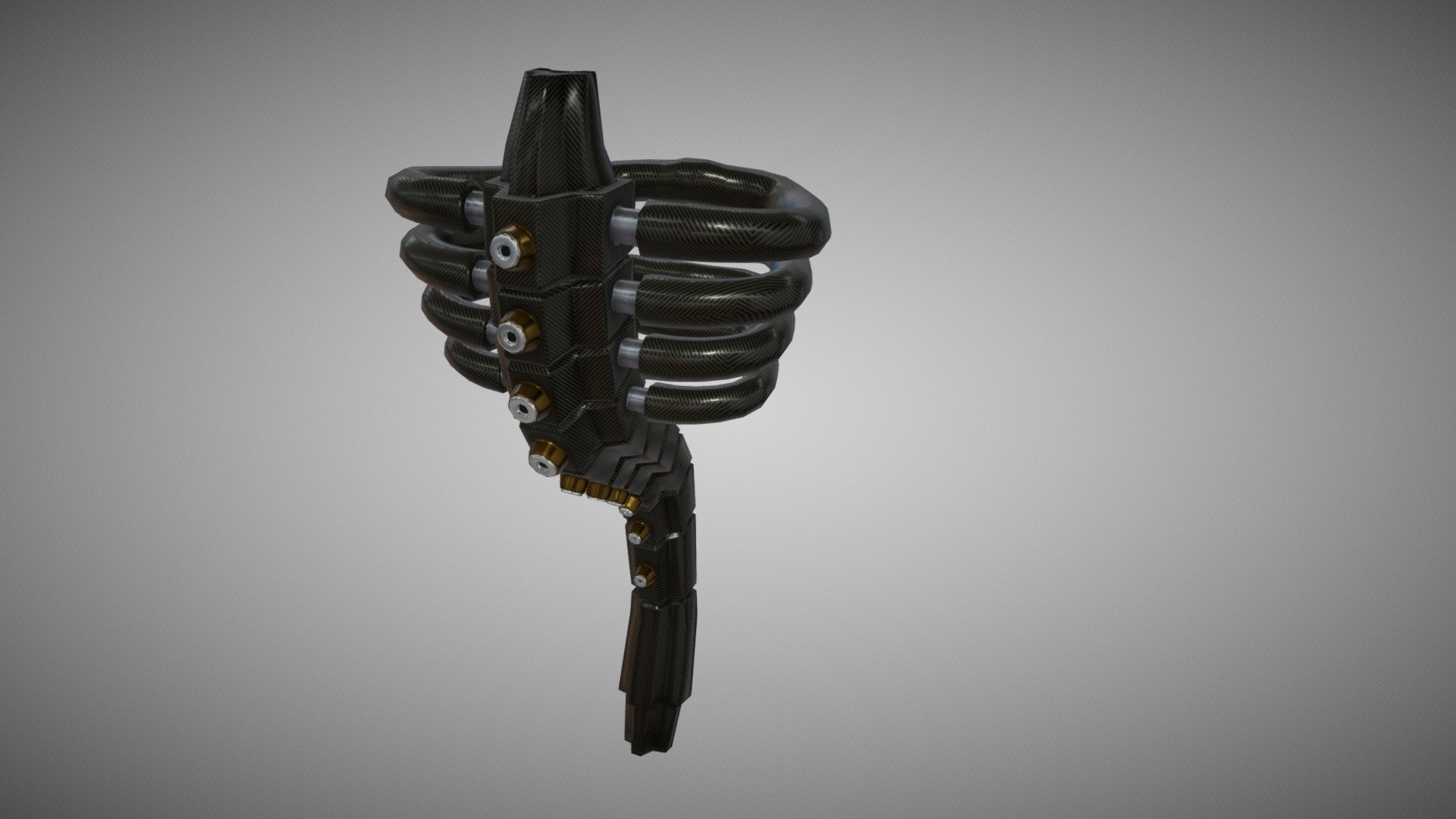Robotic Spine & ribcage mess about - Download Free 3D model by Lashley ...