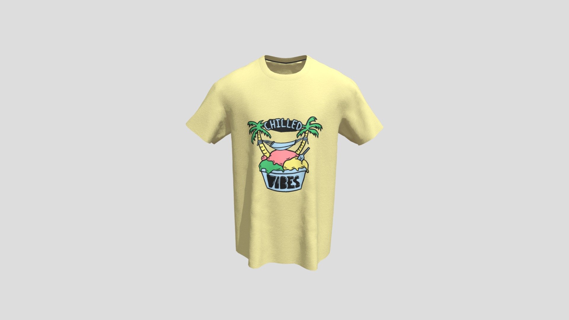 OVERSIZED TEE - 3D model by retailvr (@erwanRVR) [1cd1eb9] - Sketchfab