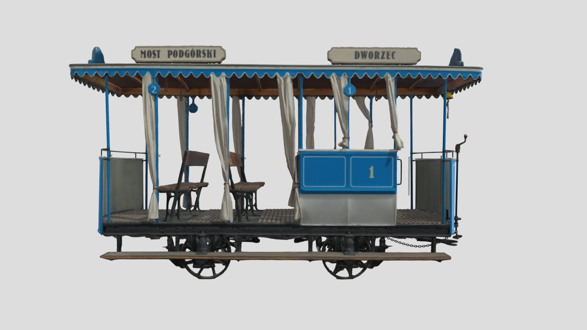 Horse-drawn tram – summer car PW1-112 - Download Free 3D model by ...