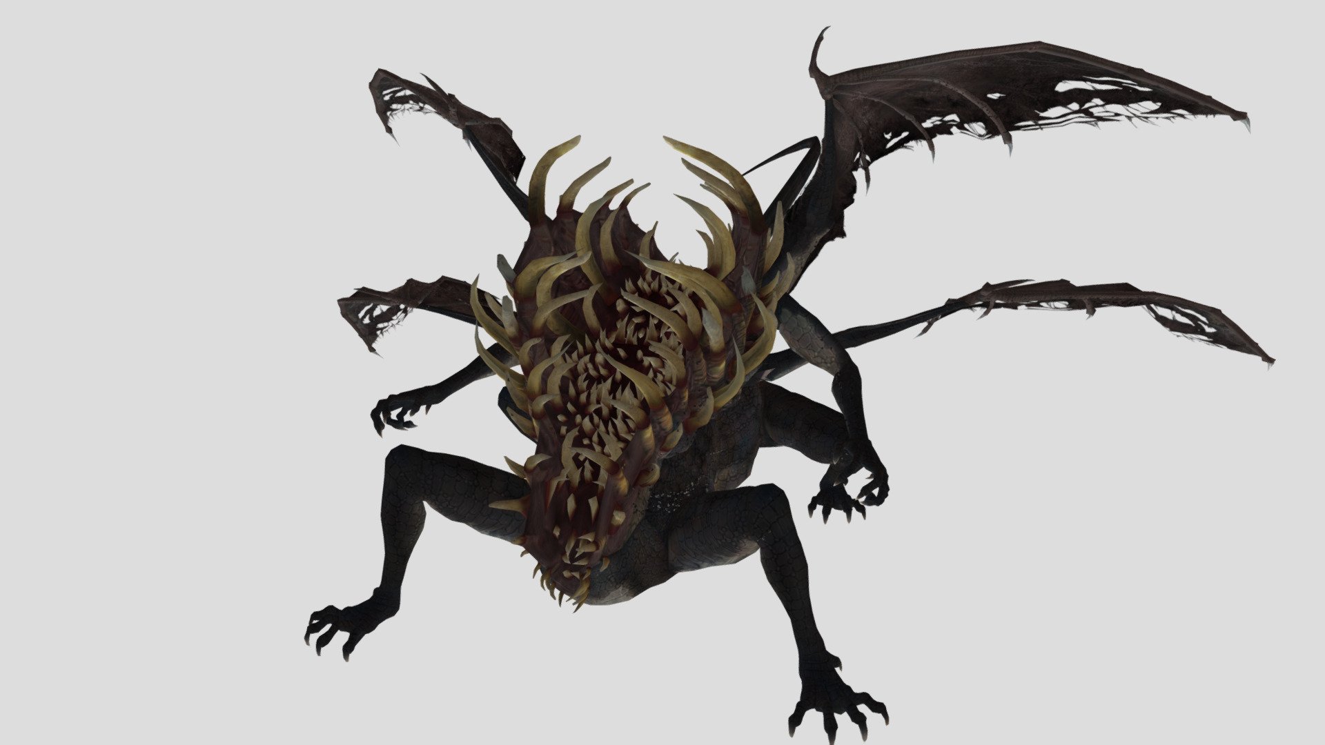 Gaping Dragon - Dark Souls Remastered - Download Free 3D model by Catholomew [1cd2ad7] - Sketchfab