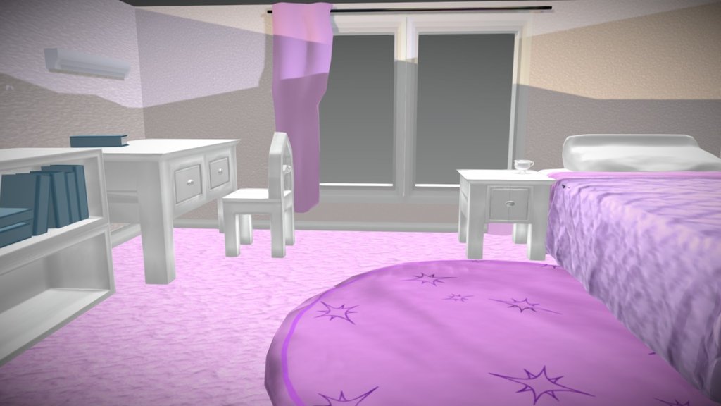 Bedroom Final - 3D model by michaelaquigs [1cd5818] - Sketchfab