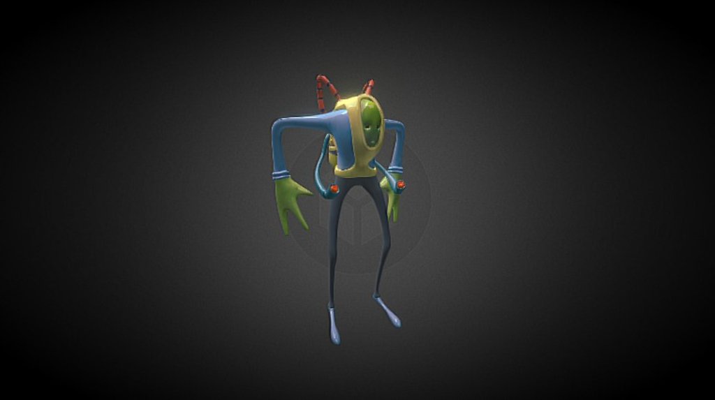 diver doodle - 3D model by nanimator [1cda2aa] - Sketchfab