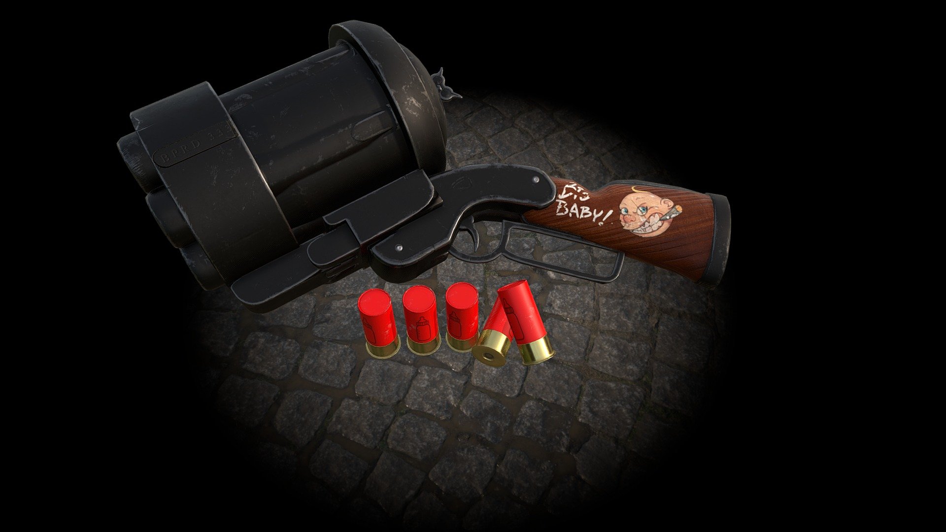 Hellboygun - 3D model by mertkirisci [1cde1c0] - Sketchfab