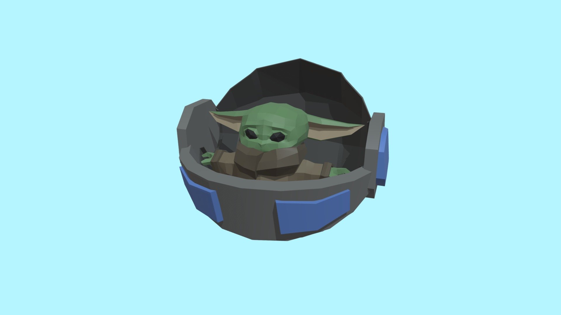 Low-Poly Grogu - Download Free 3D model by Christian4100 ...