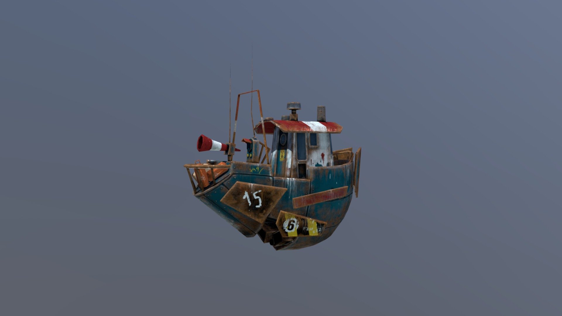 Flying ship - 3D model by artbynvk [1cdf8e6] - Sketchfab