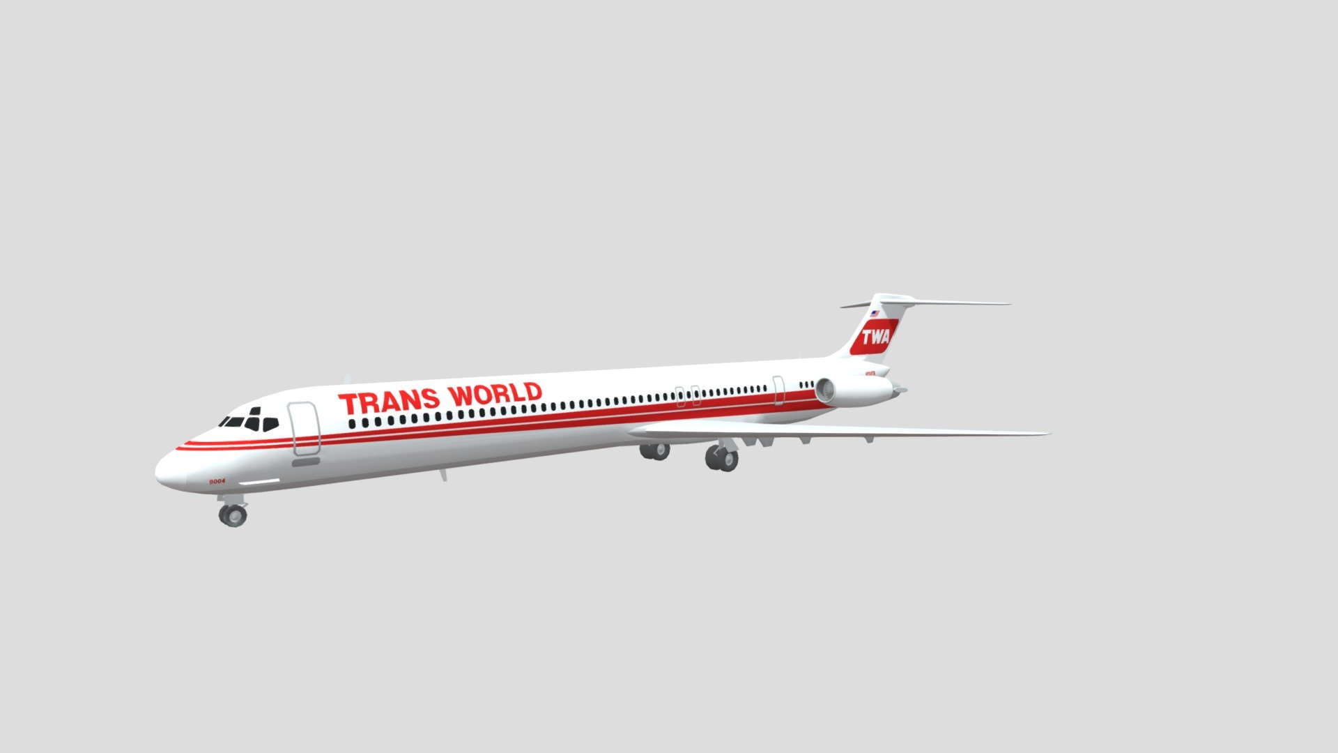 Trans World Airlines MD-82 - Download Free 3D model by zairiq zairiq ...
