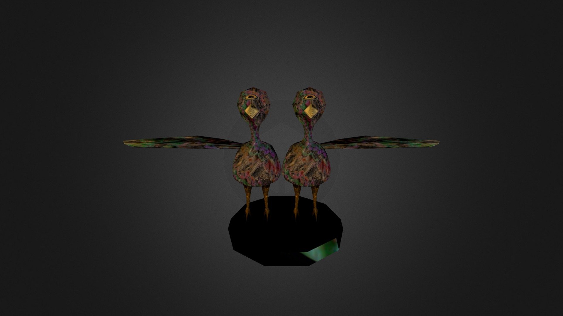 single wing cyclopia Bird - 3D model by valakaslove [1ce10f3] - Sketchfab