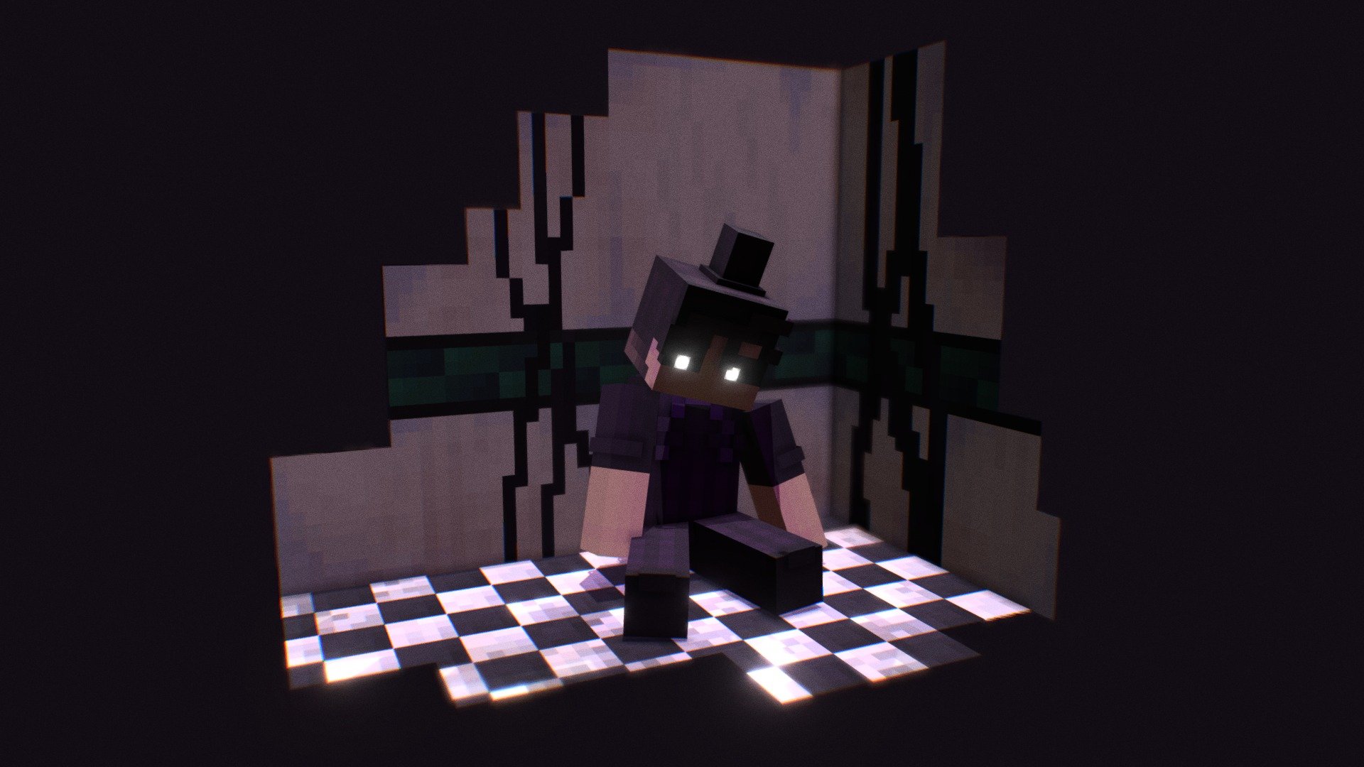 'Shadow Freddy' | FNAF Minecraft - 3D model by SkyFantasyWorld [1ce6003 ...
