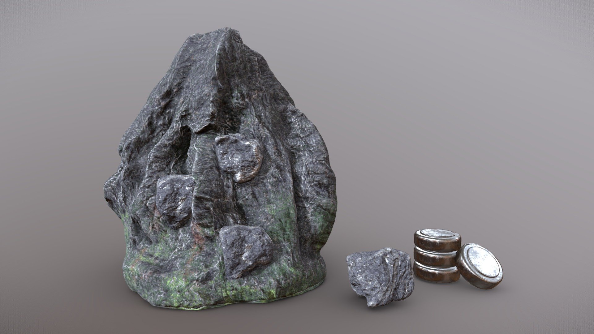 Silver ore and refined silver - Buy Royalty Free 3D model by Wafelek ...