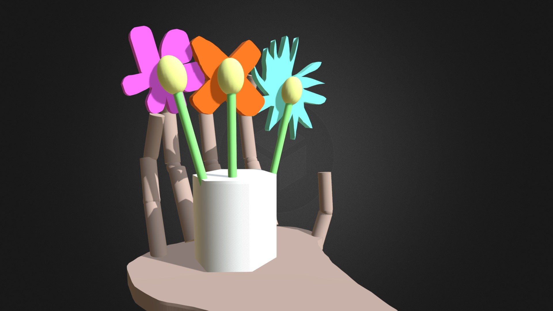 Hand Holding Flowers - Download Free 3D model by aevp [1ce6494] - Sketchfab