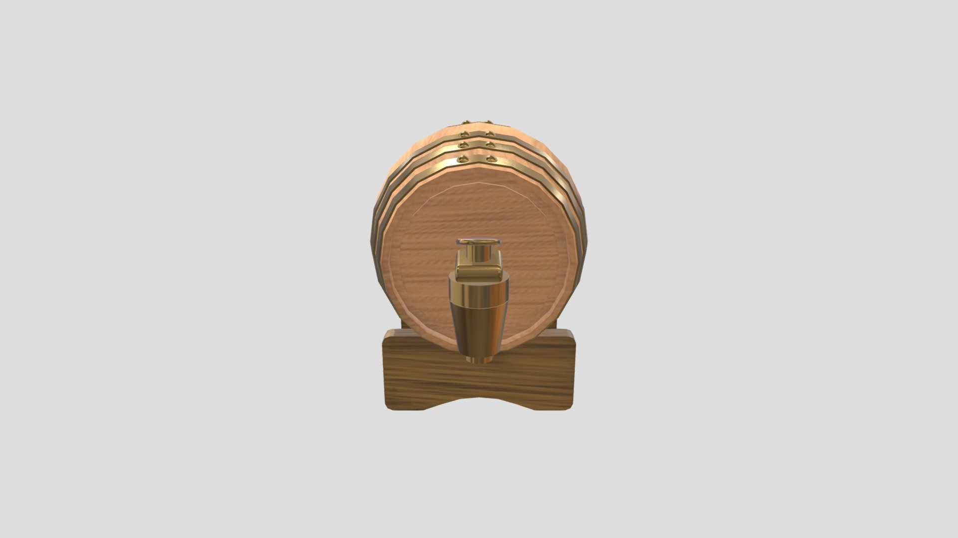 Barrel w/ textures - Download Free 3D model by Becca Carroll ...
