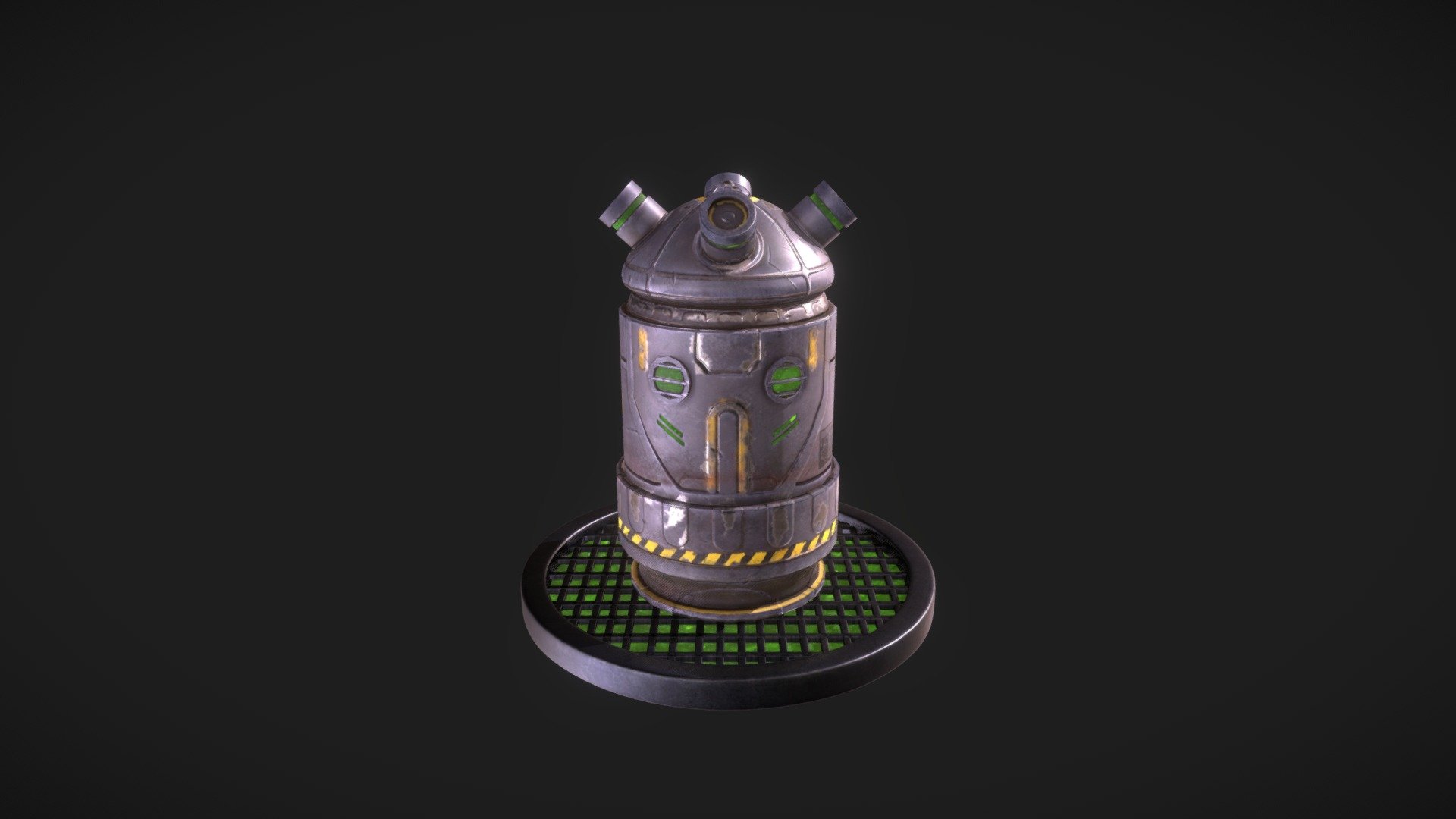 Sci-fi Nuclear Container - 3D model by DancinMantis [1cf458c] - Sketchfab