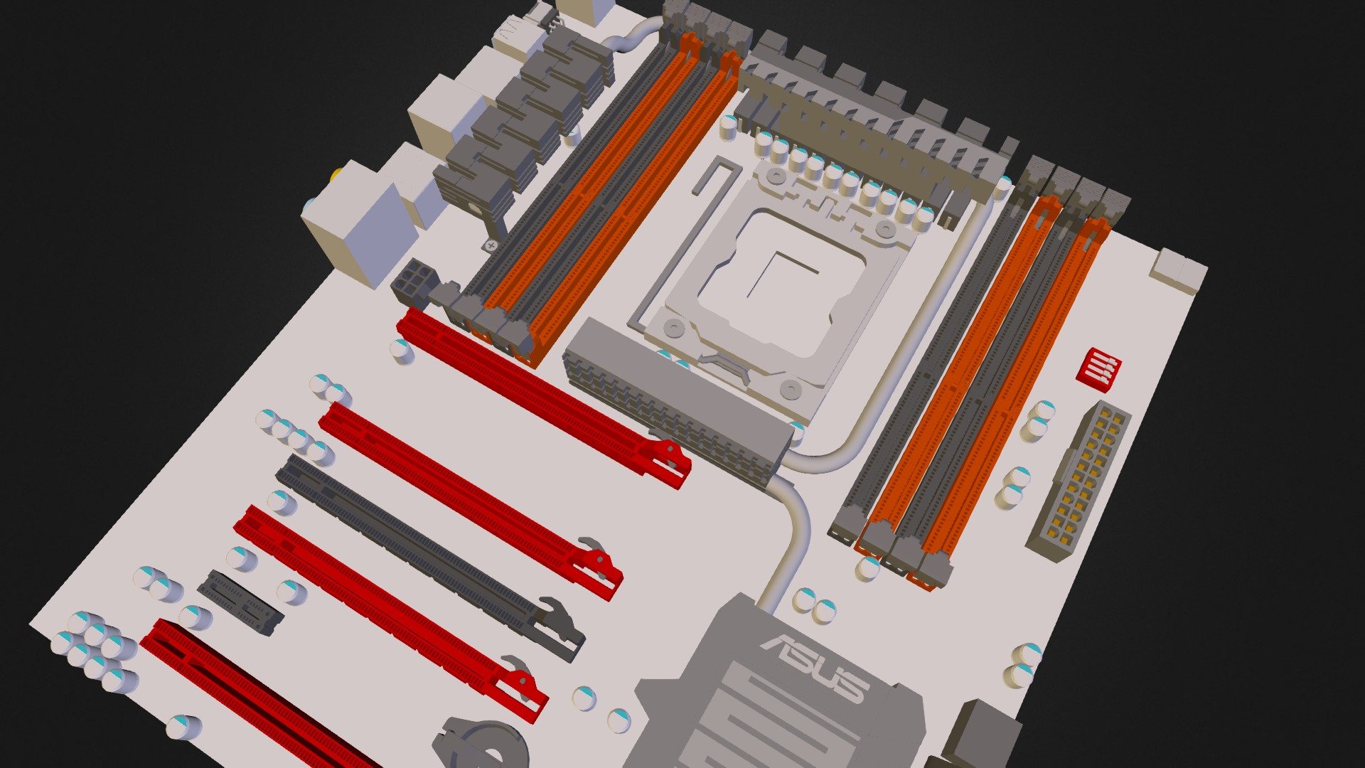 Maticna ploca - 3D model by Mirza_Mile [1cf58d4] - Sketchfab