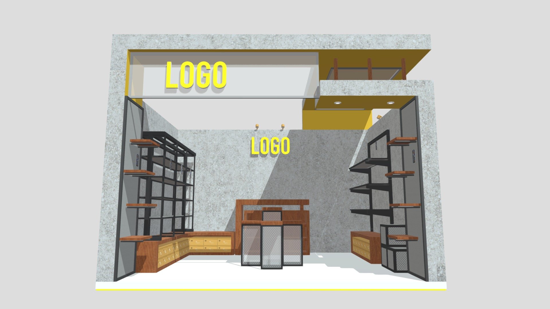 booth 3x4 one side open - 3D model by Dwi.Sulis.Tianto [1cf85f6 ...
