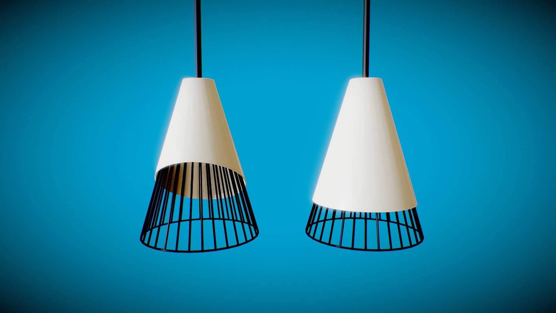 Conic Section Pendant Lighting - Buy Royalty Free 3D model by ...