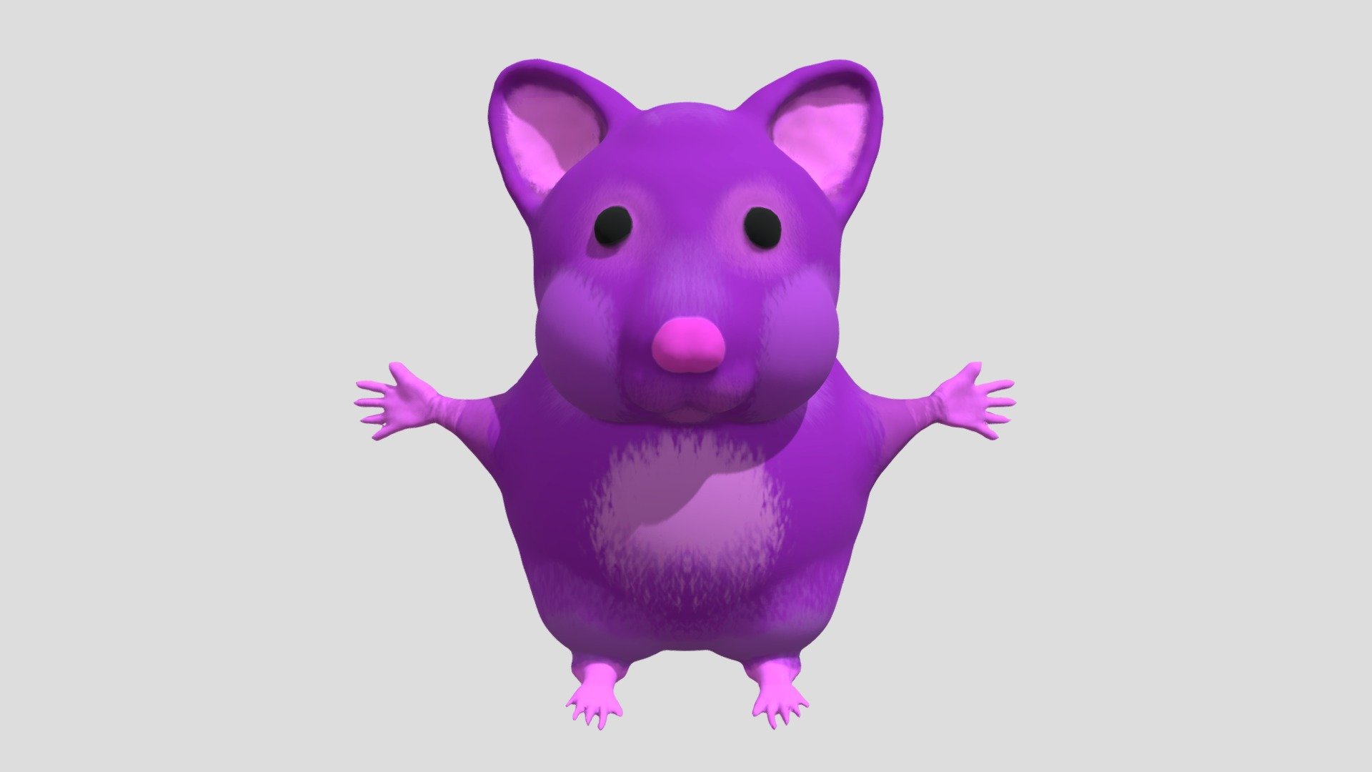 Purple Rodent - 3D model by trollbot (@punkstyle) [1cf957d] - Sketchfab