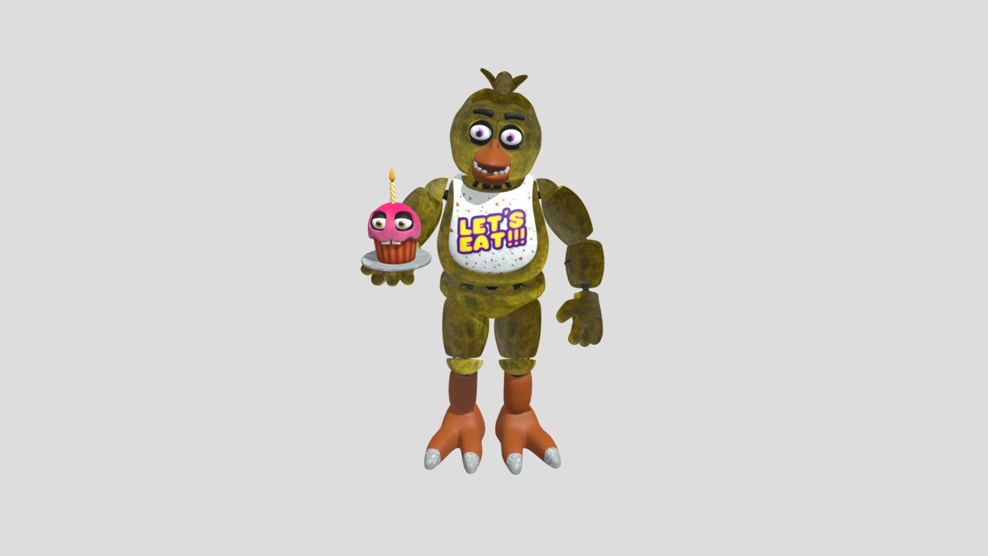Chica - Download Free 3D model by shsjkahduvsk (@Sjjsjshshsjjsjs ...
