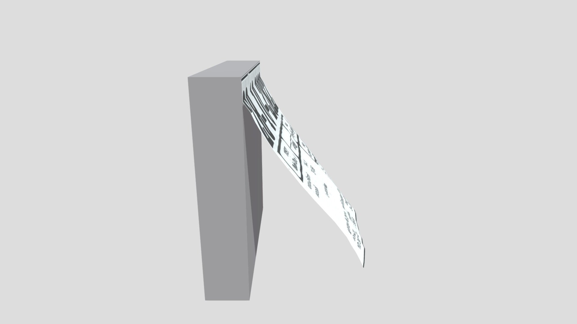 Wall Calendar / Tear off , with wind blowing - Download Free 3D model ...