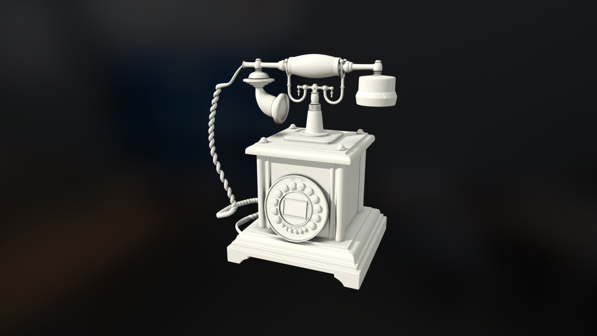Old Telephone (High Poly) - 3D model by aengys [1cfb746] - Sketchfab