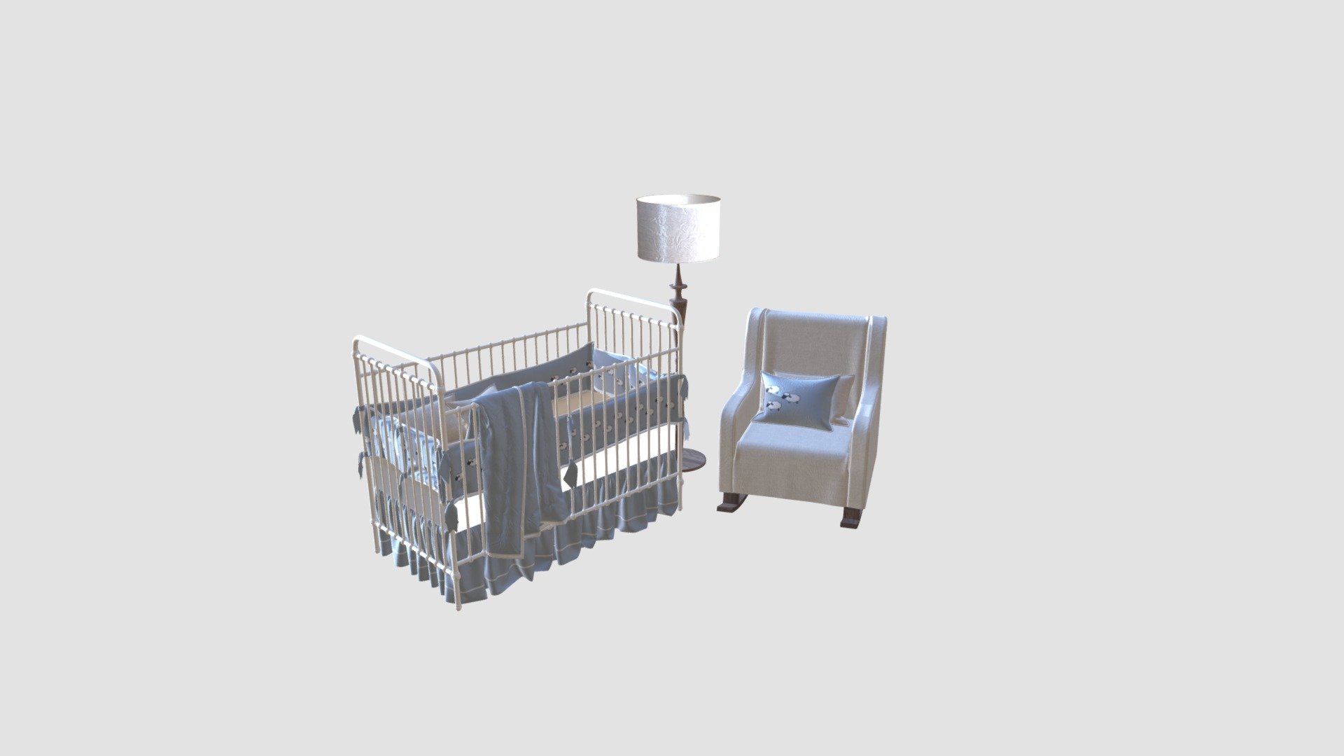 baby bedroom props - Buy Royalty Free 3D model by Evermotion [1cfd2ee ...