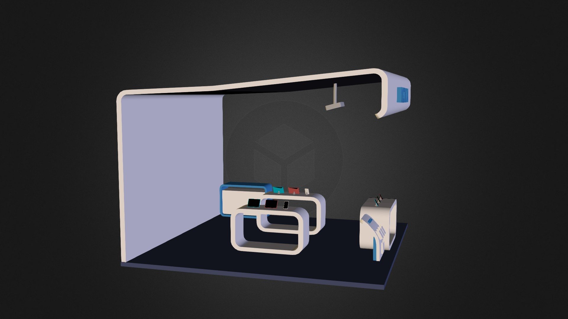 exhibition booth - 3D model by se7enpointsix [1cfd949] - Sketchfab