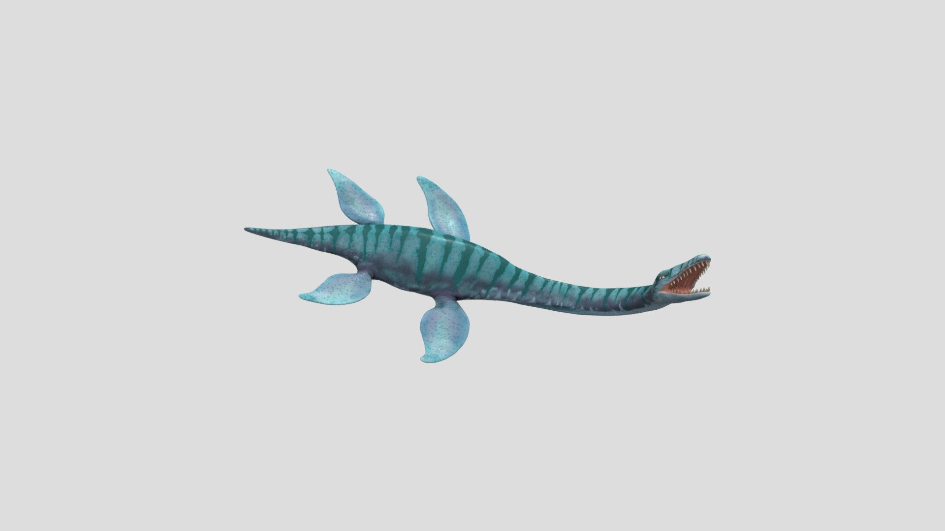 Plesiosaurus Dinosaur 3D Interactive Model - 3D model by web3horizons (@webhorizons) [1d033ef ...