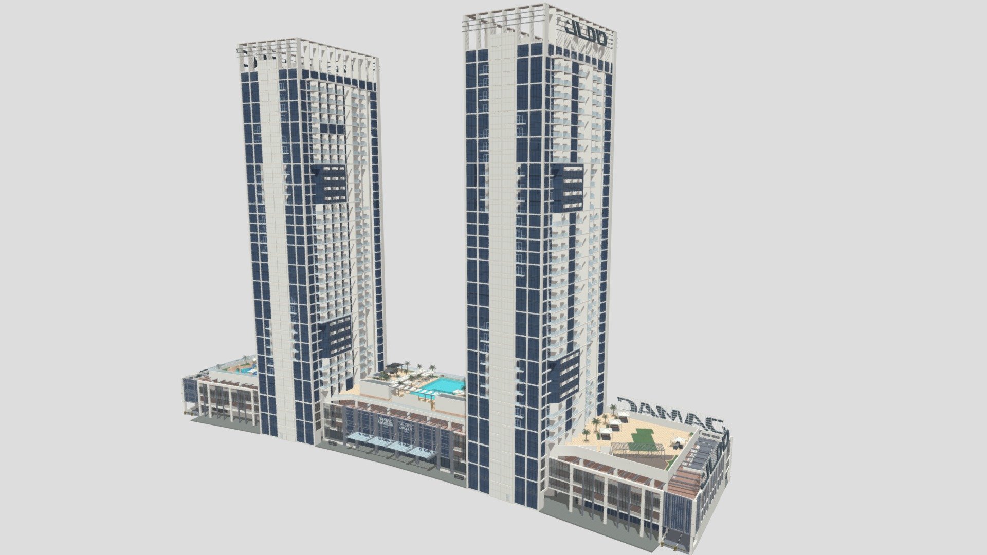 Damac Maison Prive - 3D model by Umid (@umidich18) [1d035ce] - Sketchfab