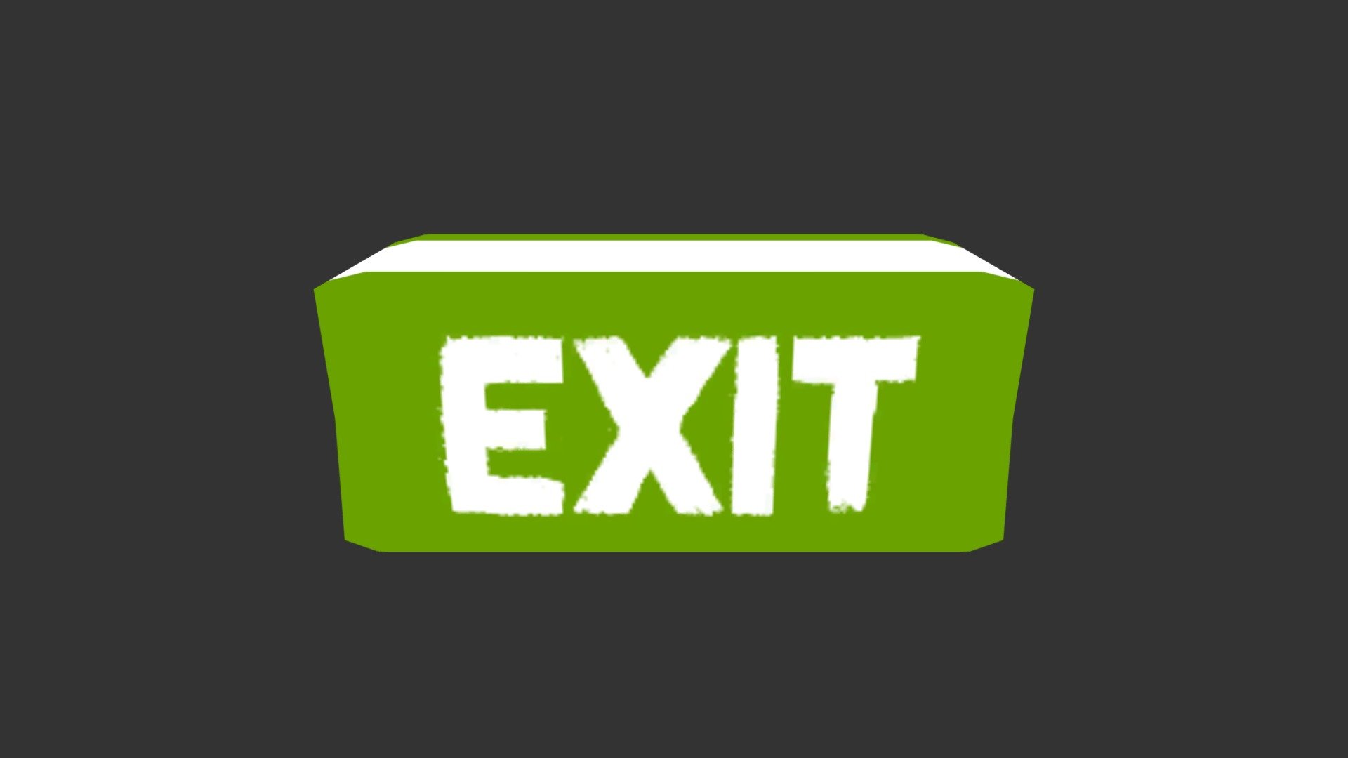 Exit Sign - 3D model by Youthful strawbewwy (@Youthful-Strawberry ...